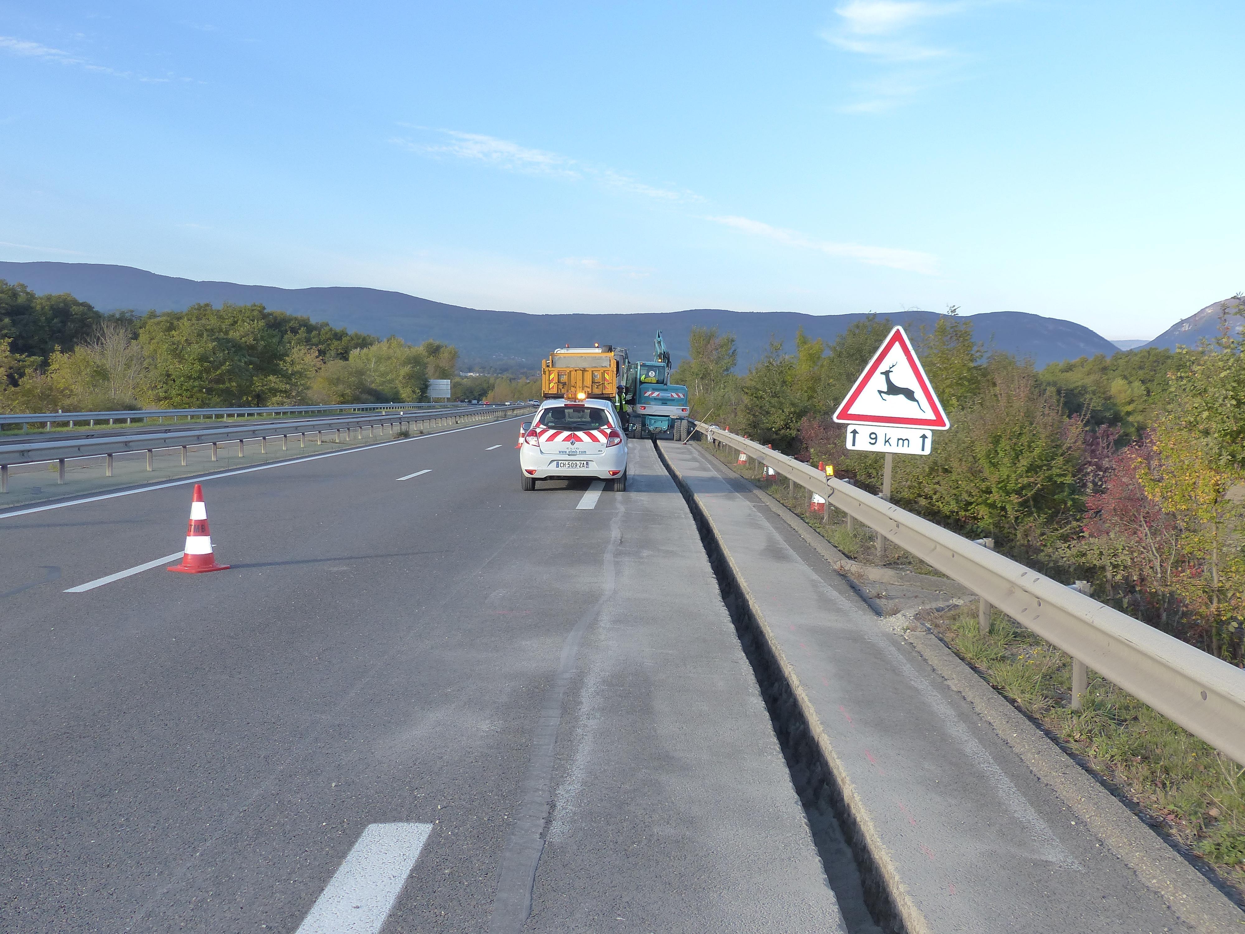 L’autoroute A40 impactée par des travaux à hauteur de Saint-Julien-en ...