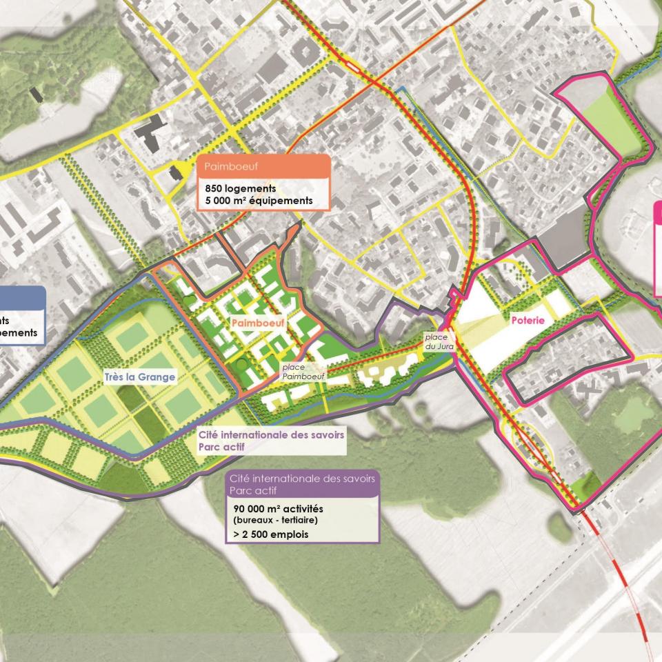 Ferney-Voltaire : premiers travaux d’un projet colossal, zone de la ...